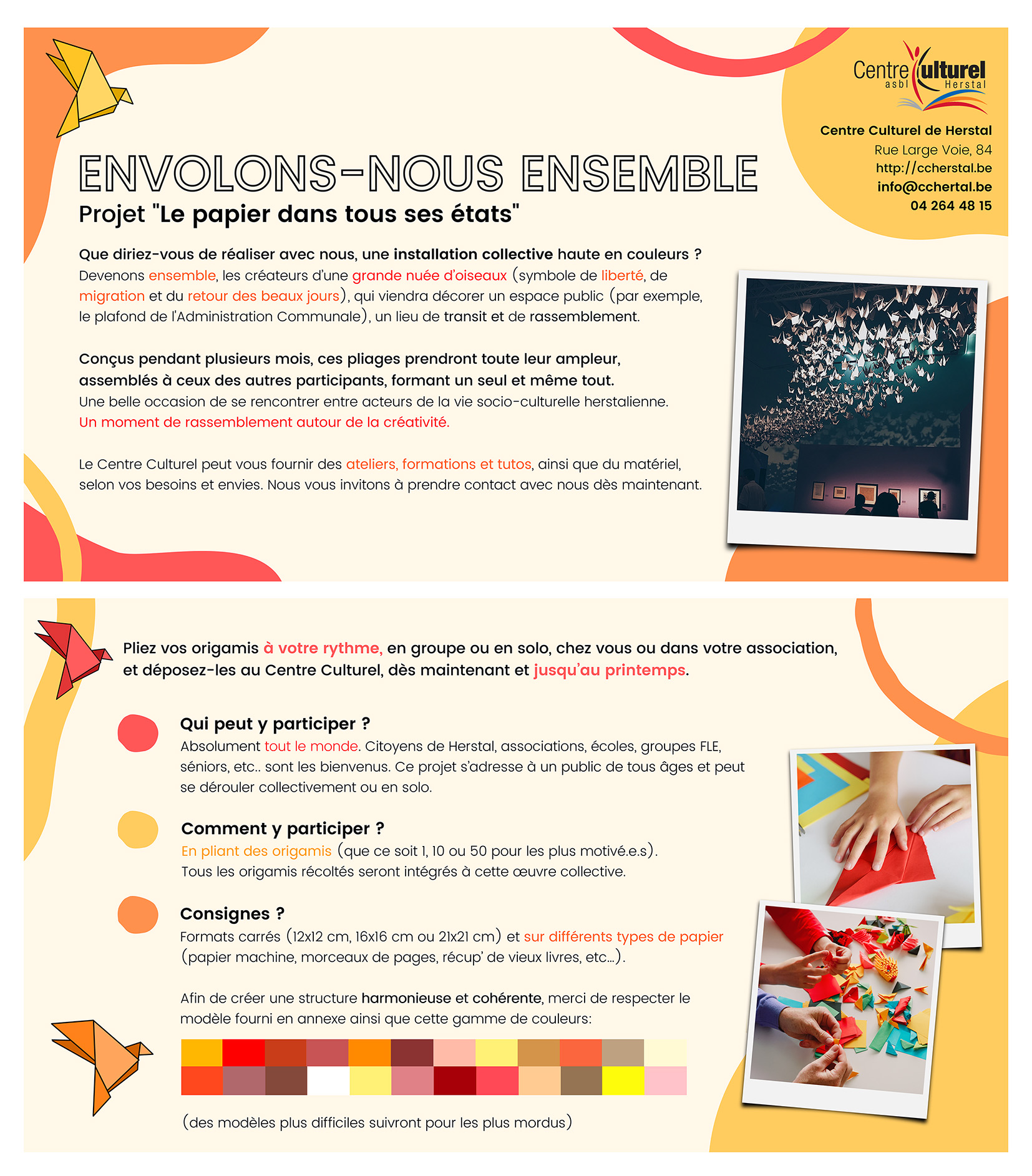 Projet artistique : Le papier dans tous ses états - Centre culturel de ...